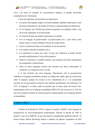 Unidad 5 Lenguaje de Programacion C y C++ | PDF