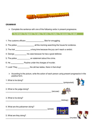 Unidad 5 -present_progressive | PDF