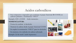 Unidad 5 compuestos oxigenados | PPTX