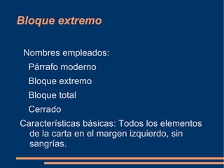 Estilos en las cartas comerciales | ODP