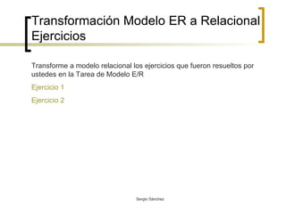 Unidad 5 TransformacióN Er A Relacional NormalizacióN | PPT
