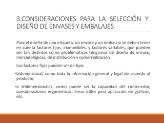 DISEÑO DE ENVASES | PPTX