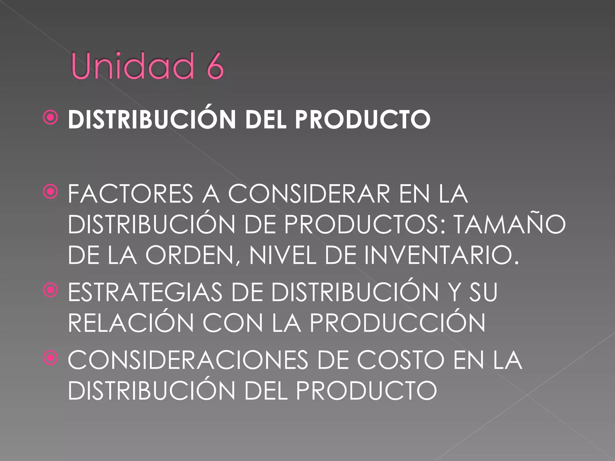 Distribucion del producto | PPT | Marketing and Advertising | Business