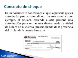 Unidad 6. El cheque | PPTX