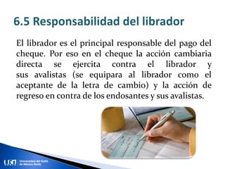 Unidad 6. El cheque | PPTX
