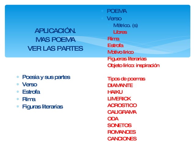 la poesia y sus partes | PPT