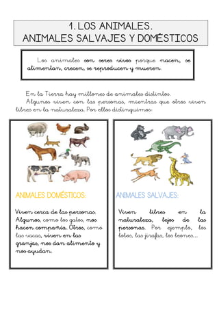Unidad los animales | PDF