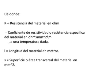 Unidad curricular circuitos electricos pnfe diapositivas de resistencia ...