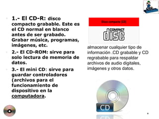 Unidad de disco compacto y cd | PPTX