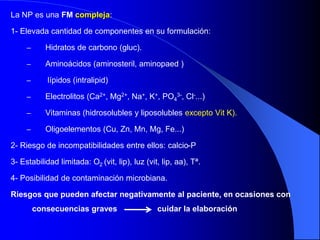 Unidad de nutrición parenteral | PPT