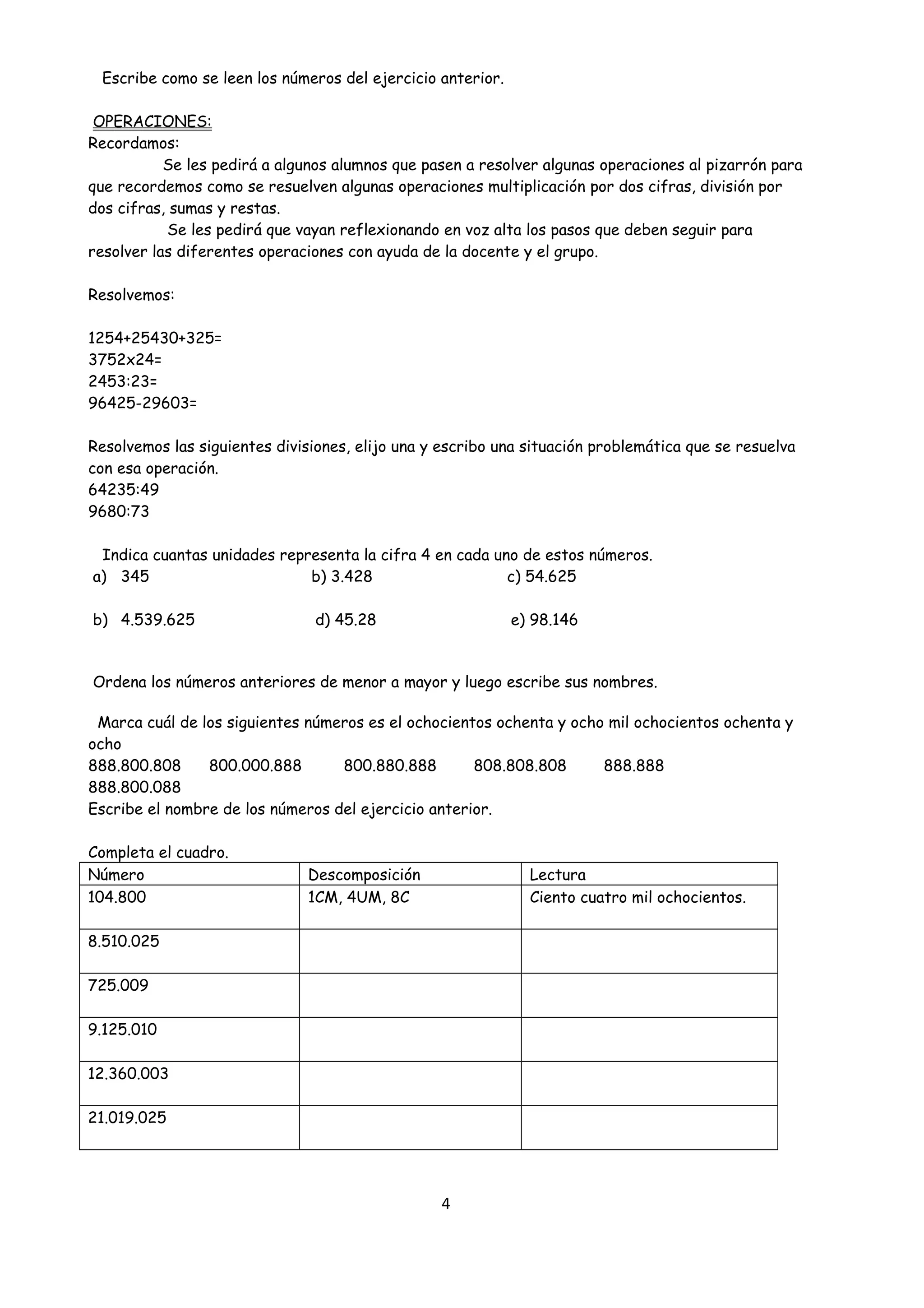 Unidad diagnóstica 6to grado | DOC
