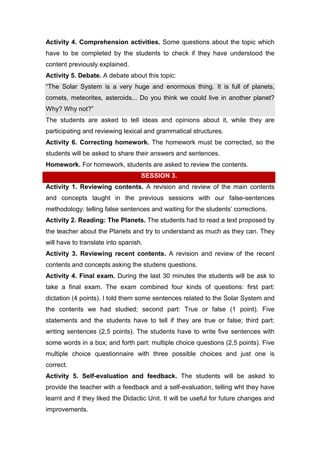 Unidad didactica. el universo | PDF