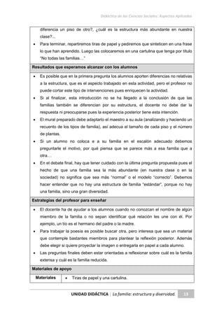 Unidad didactica la familia | PDF