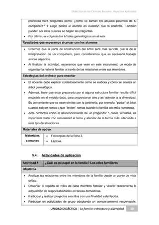 Unidad didactica la familia | PDF