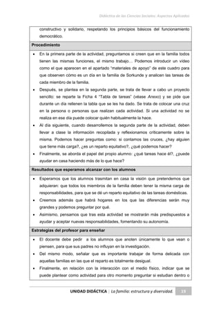Unidad didactica la familia | PDF