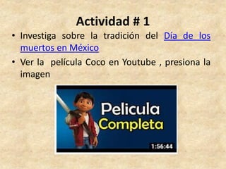 Unidad didactica de la pelicula coco | PDF