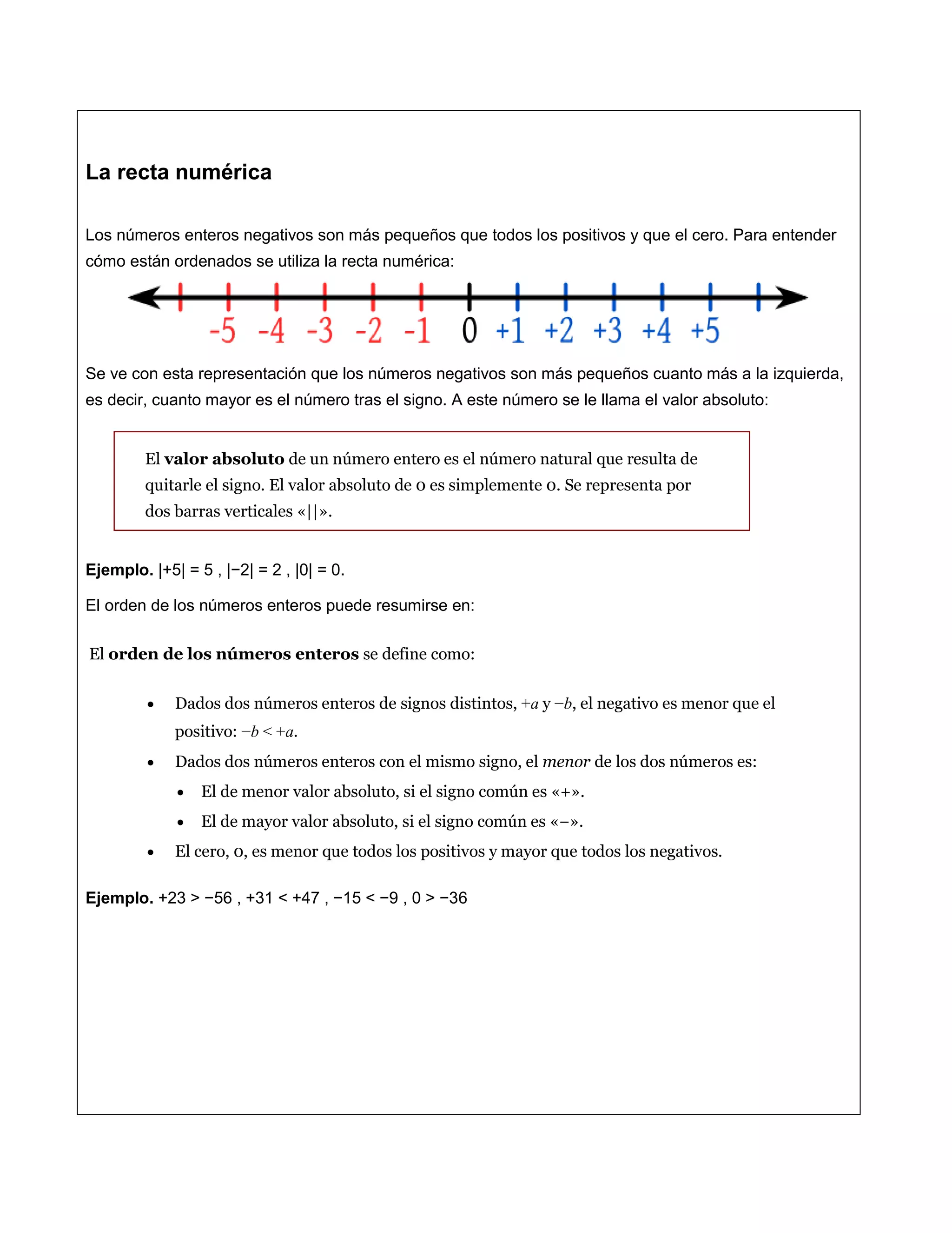 Unidad didactica numeros enteros | PDF