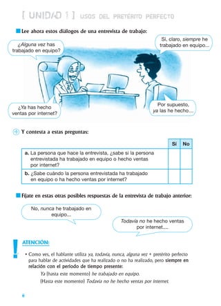 Unidad didactica tiempos del pasado.blog de hispanistas de agadir. | PDF