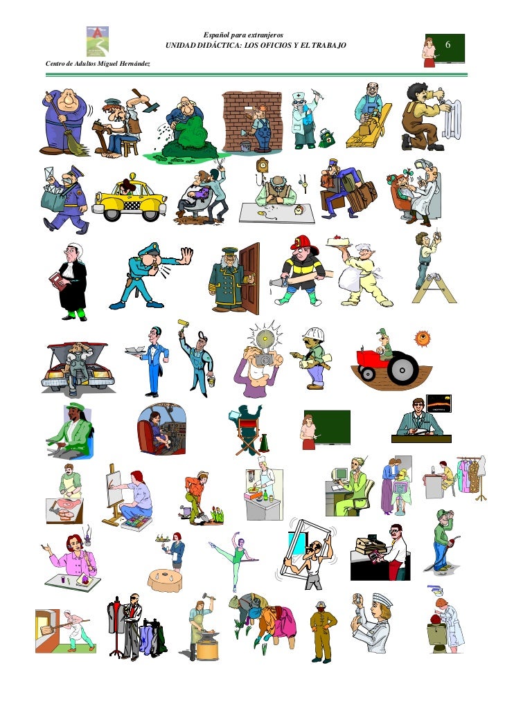 Lista De Profesiones Y Oficios Para Niños - Actividad del Niño