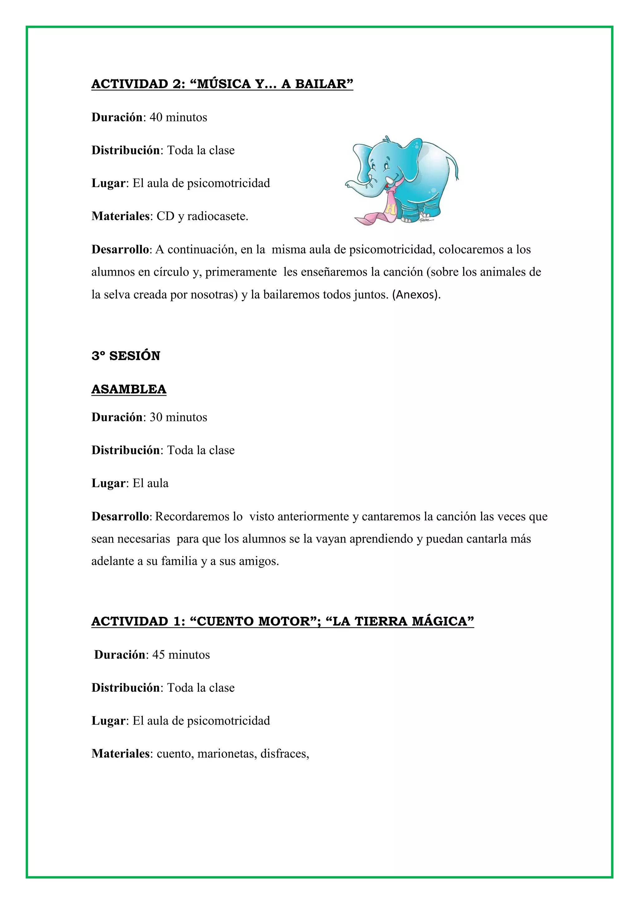 Unidad didáctica los animales de la selva | PDF