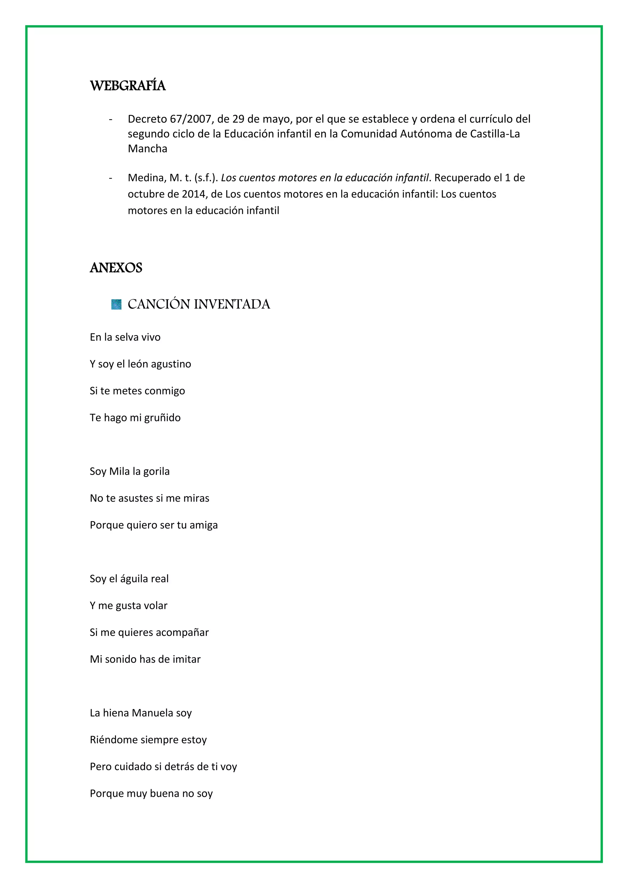 Unidad didáctica los animales de la selva | PDF