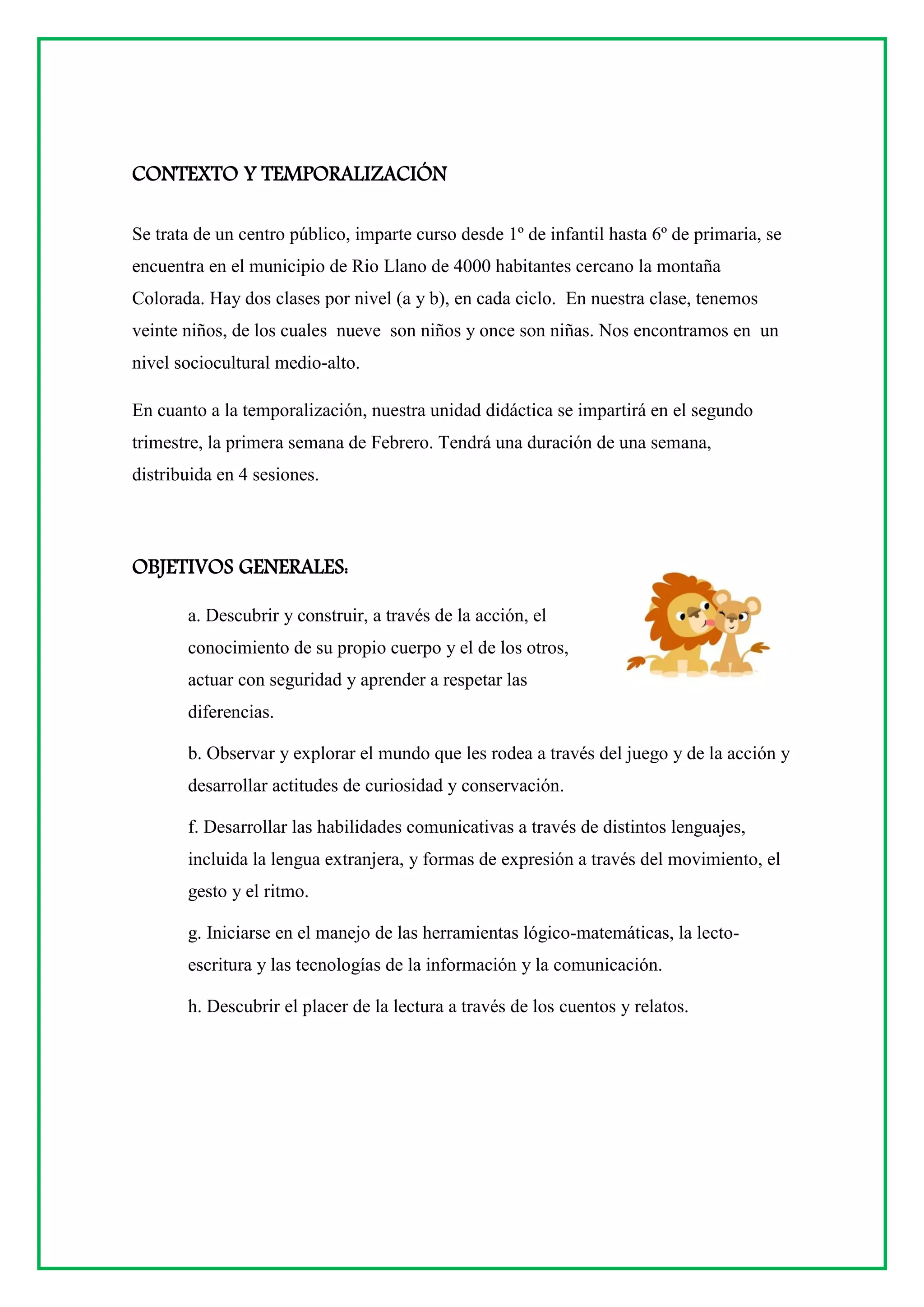 Unidad didáctica los animales de la selva | PDF