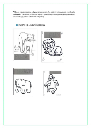 Unidad didáctica los animales de la selva | PDF