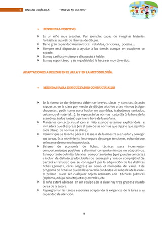 Unidad didáctica movemos el cuerpo | PDF