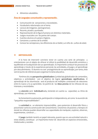 Unidad didáctica movemos el cuerpo | PDF