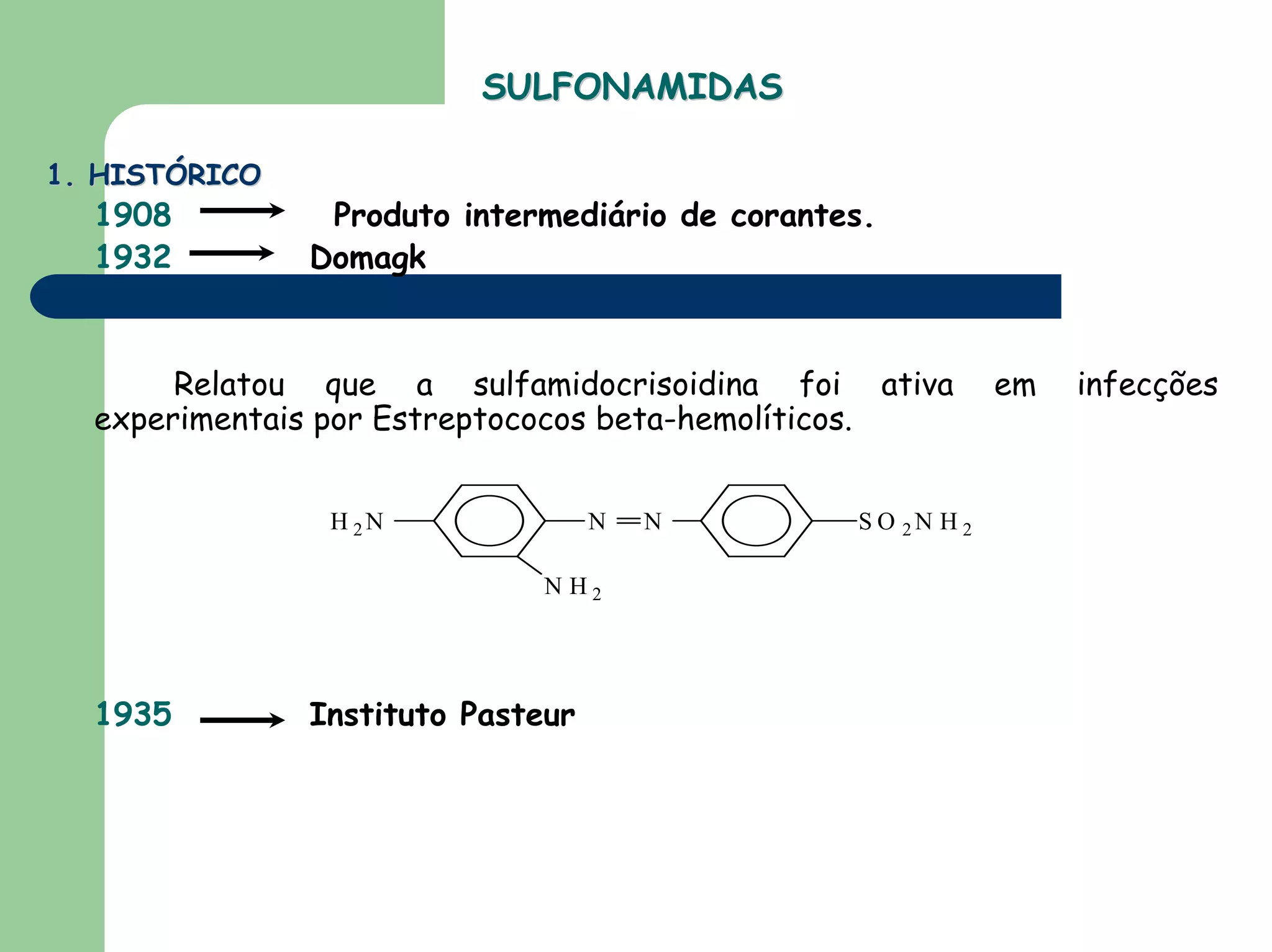 Sulfonamidas Mecanismo De Ação - RETOEDU