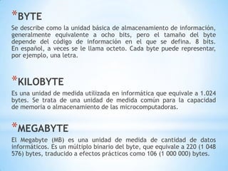 Unidades de Información | PPTX
