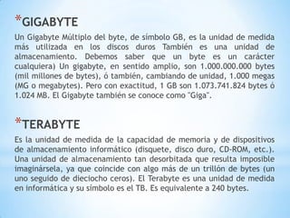 Unidades de Información | PPTX