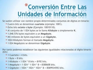 Unidades de Información | PPTX