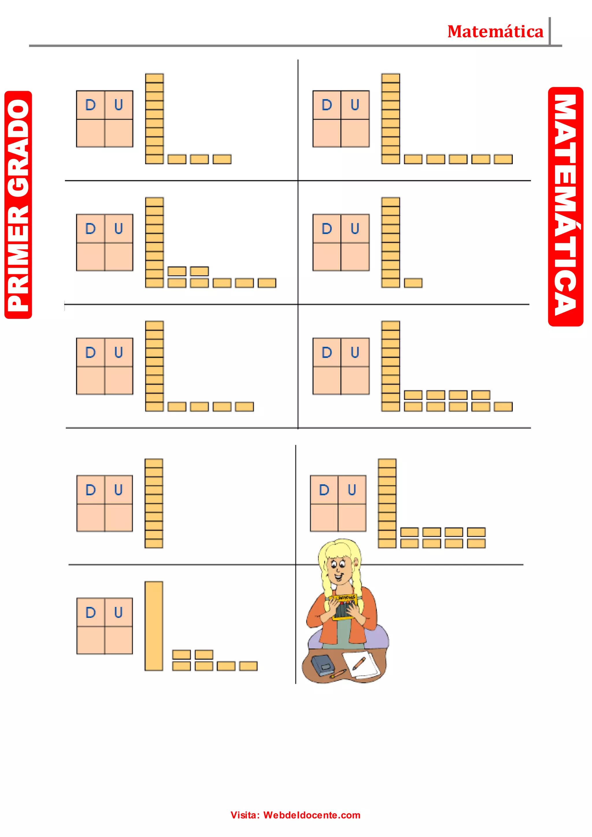 Hojas De Trabajo De Valor Posicional De Decenas Y Unidades Para Primer ...