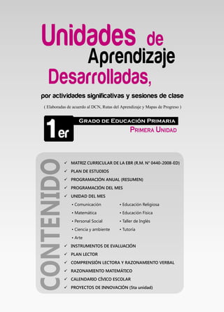 Unidades de aprendizaje 1er grado_primaria | PDF