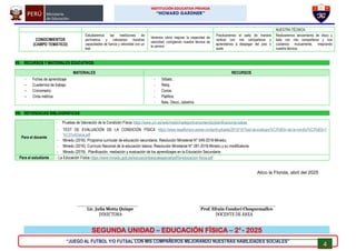 UNIDADES DE APRENDIZAJE PARA EL APRENDIZAJEDE LOS ESTUDIANTES DEL ÁREA ...