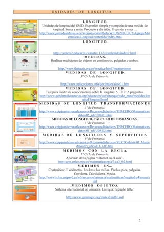 Unidades de longitud | PDF