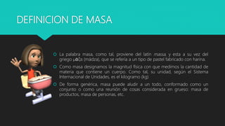 Unidades de masa | PPTX