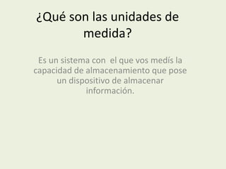 Unidades de medida | PPTX