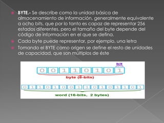 Unidades de medida de la información | PPTX