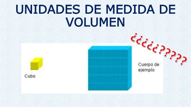 Unidades de medida de volumen