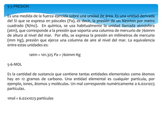 Unidades de medida en química | PPTX