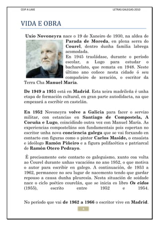 Unidades didácticas uxío novoneyra.maio 2010 | PDF