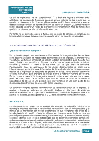 CENTROS DE COMPUTO RESUMEN | PDF