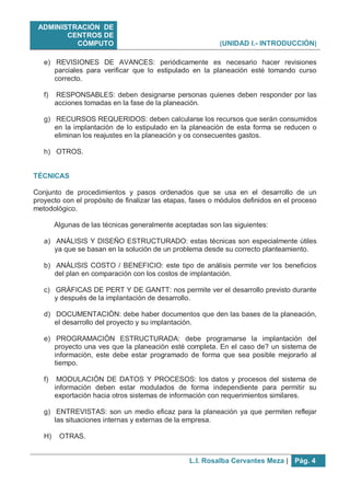 CENTROS DE COMPUTO RESUMEN | PDF
