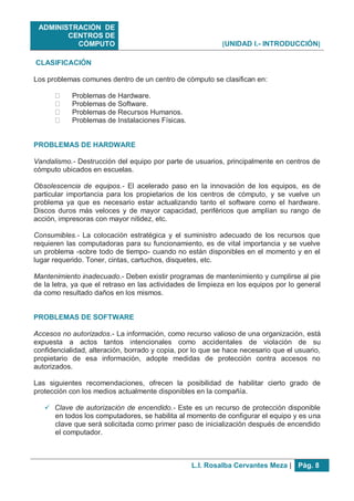 CENTROS DE COMPUTO RESUMEN | PDF