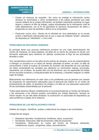 CENTROS DE COMPUTO RESUMEN | PDF