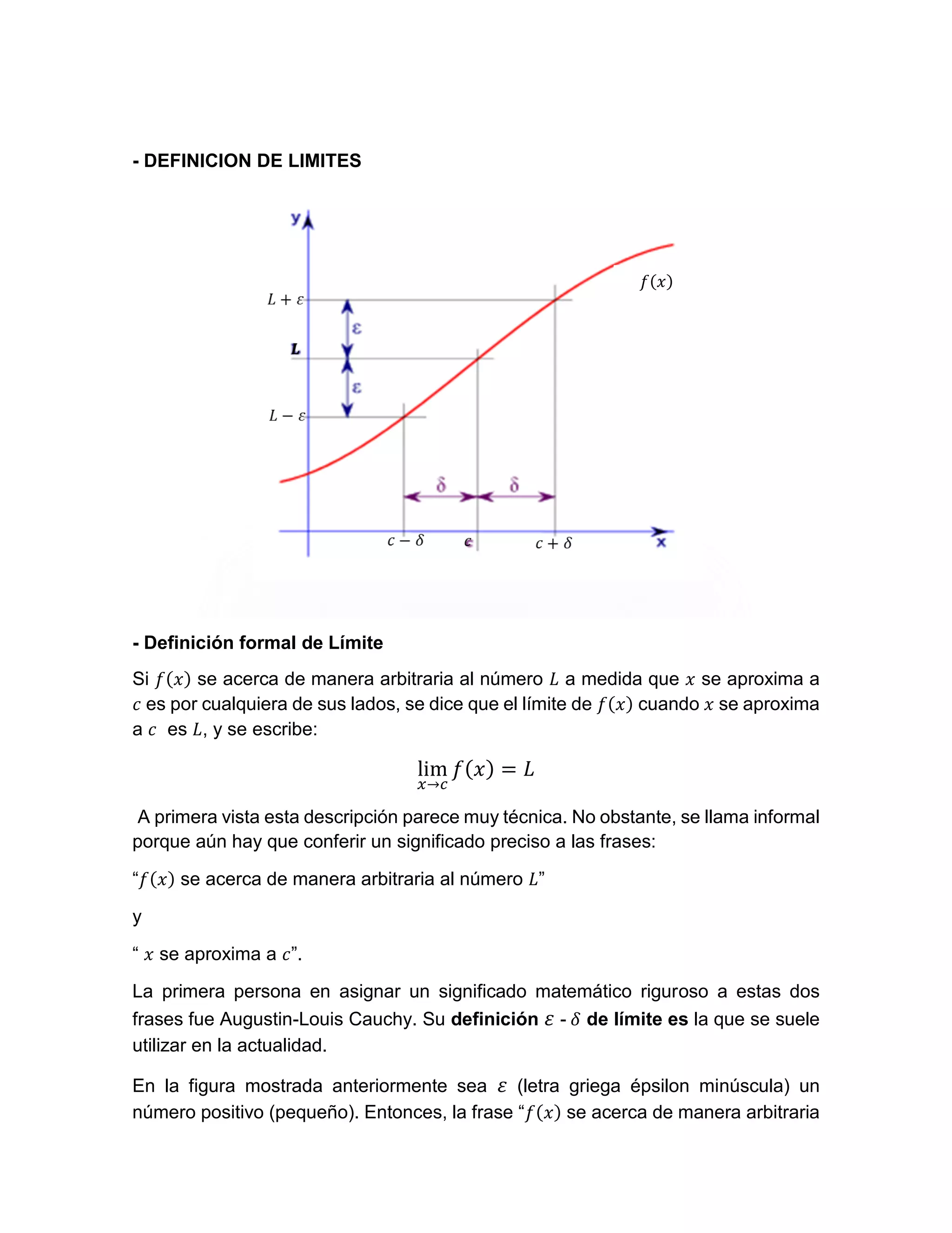 Unidad i limites y continuidad | PDF