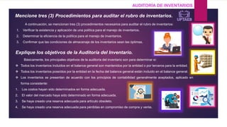 Unidad I Auditoria de Inventarios | PDF