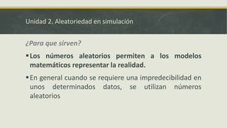 Unidad II. aleatoriedad | PPTX
